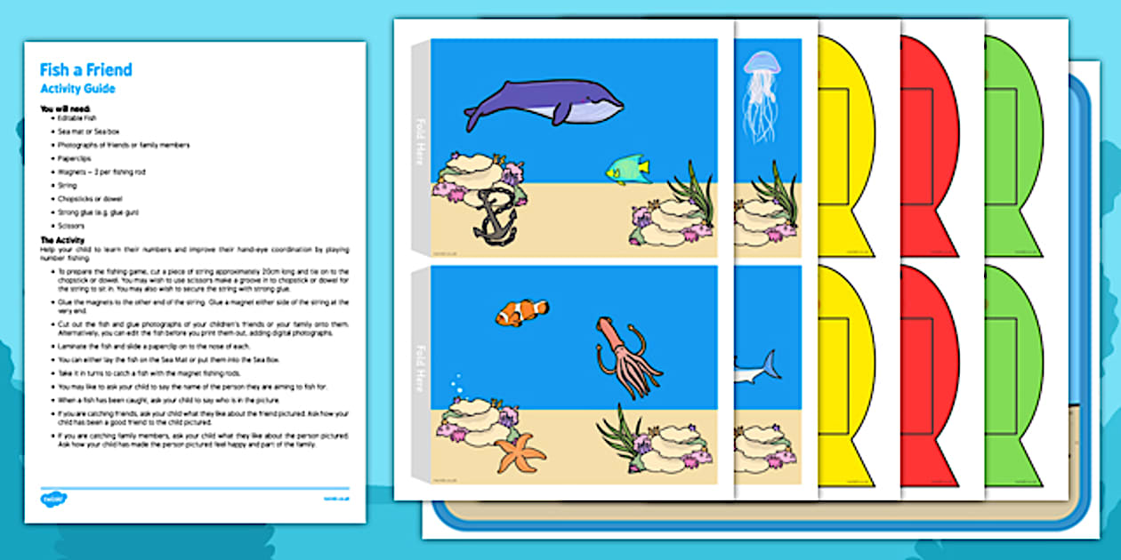 Fish a Friend Busy Bag Resource Pack for Parents - Twinkl