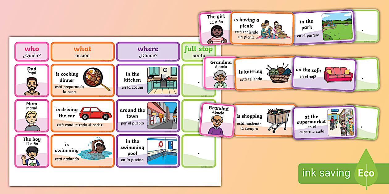 English to Spanish Sentences Worksheet | Twinkl USA - Twinkl