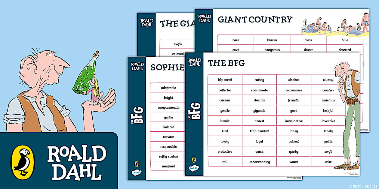 FREE! - The BFG: Word Mats (teacher made) - Twinkl