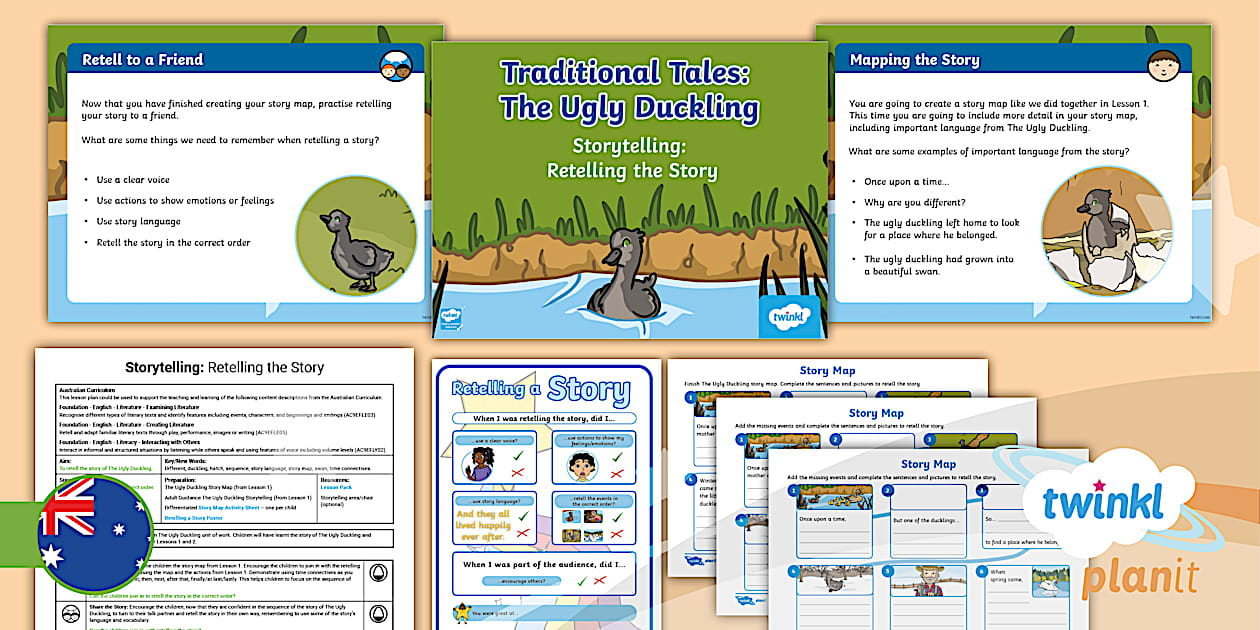 Foundation Writing The Ugly Duckling Storytelling Lesson 3