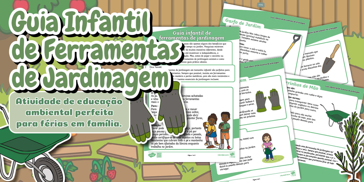 Guia Infantil de Jardinagem para Crianças