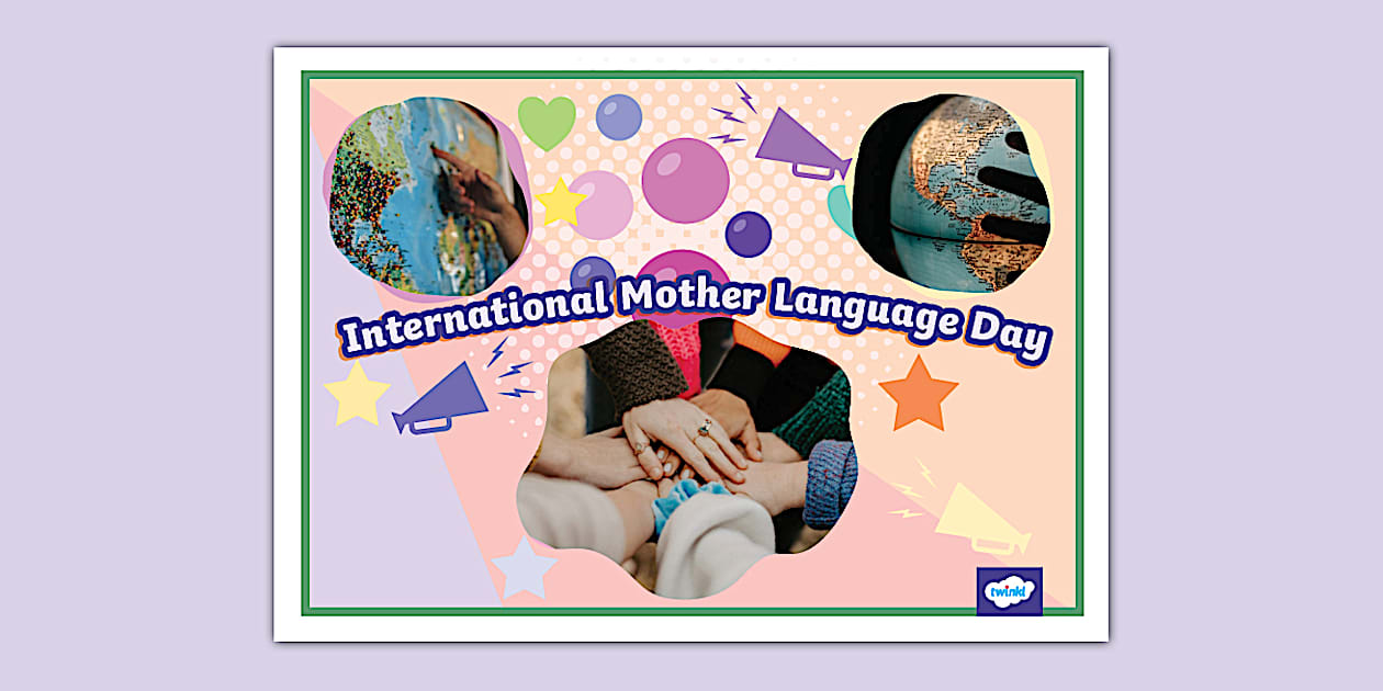 International Mother Language Day Photo Display Poster
