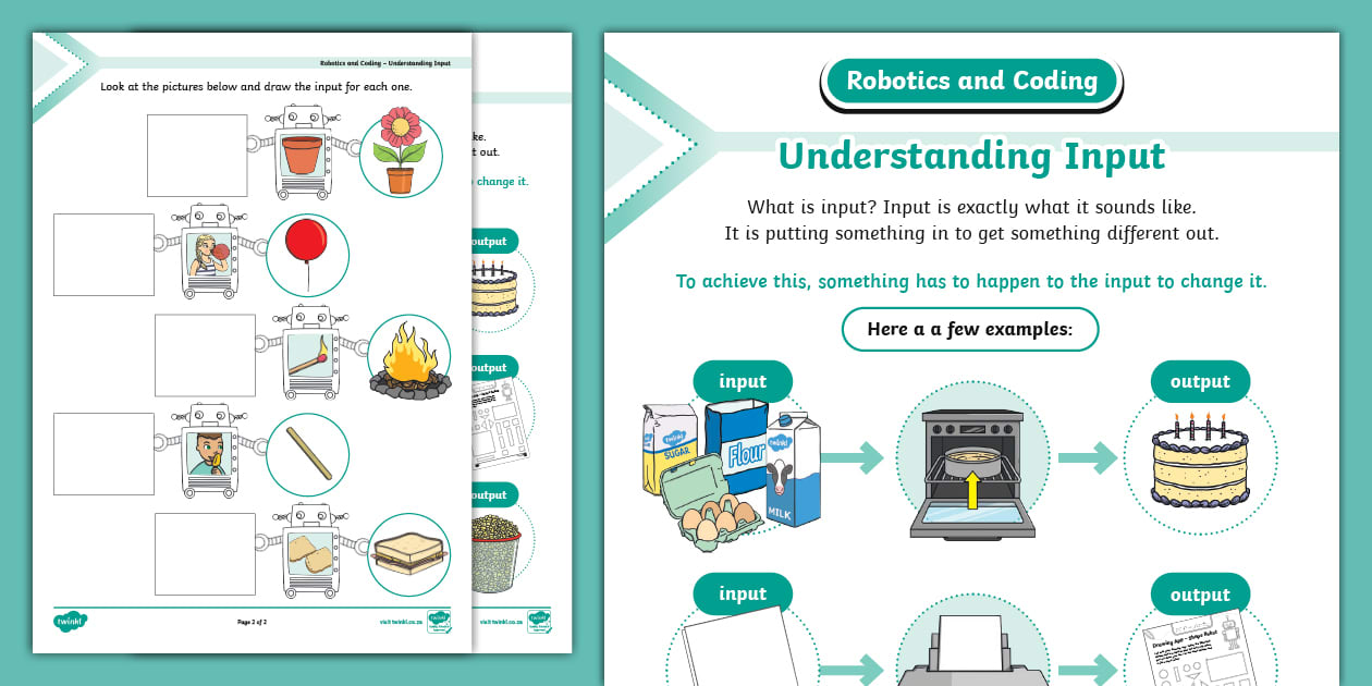 Robotics and Coding - Introducing Input - Twinkl Robotics and Coding - Introducing Input - Twinkl