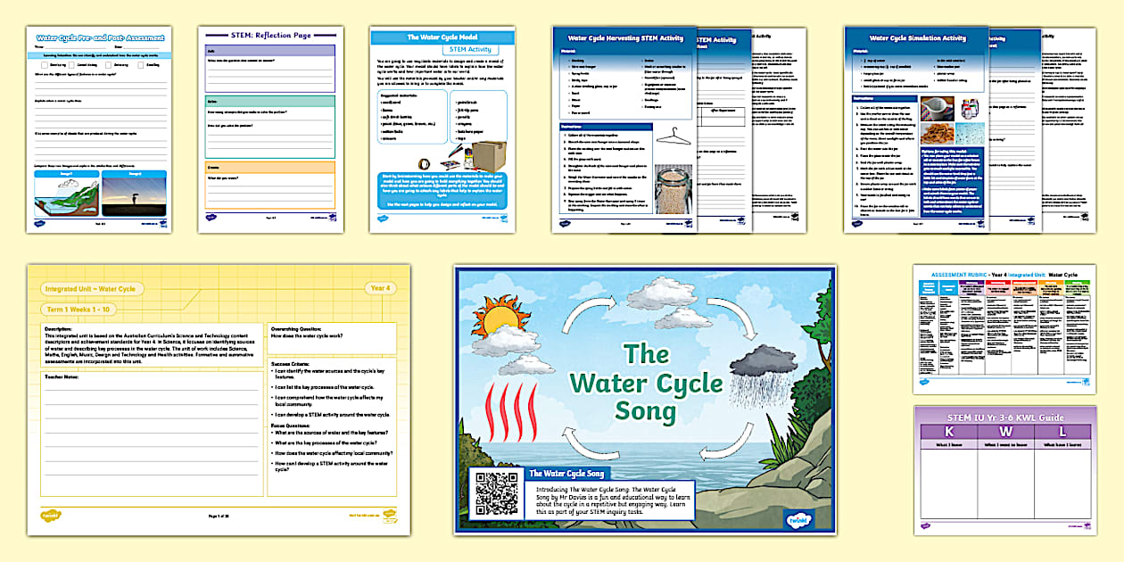 STEM IU Yr 4 Water Cycle Wk 9-10 (Teacher-Made) - Twinkl
