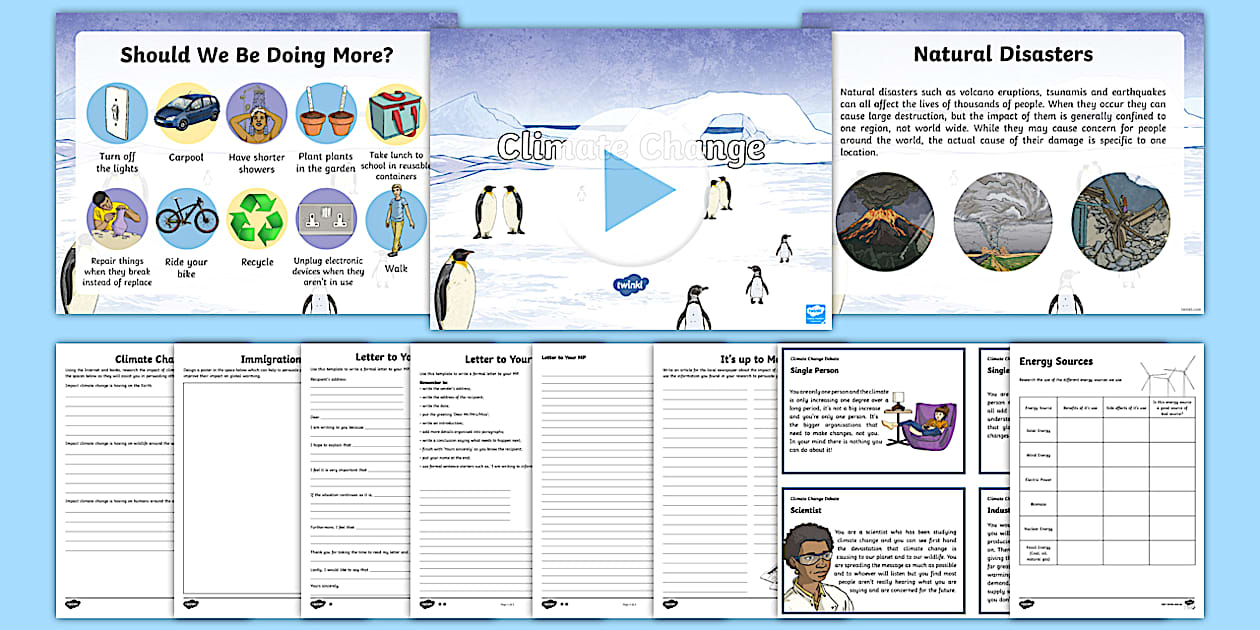 Climate Change Debate Pack (teacher made) - Twinkl