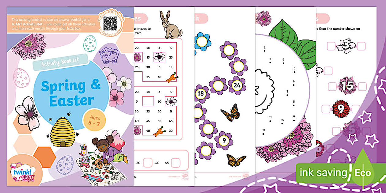 Spring and Easter Activity Booklet (Ages 5 - 7) - Twinkl