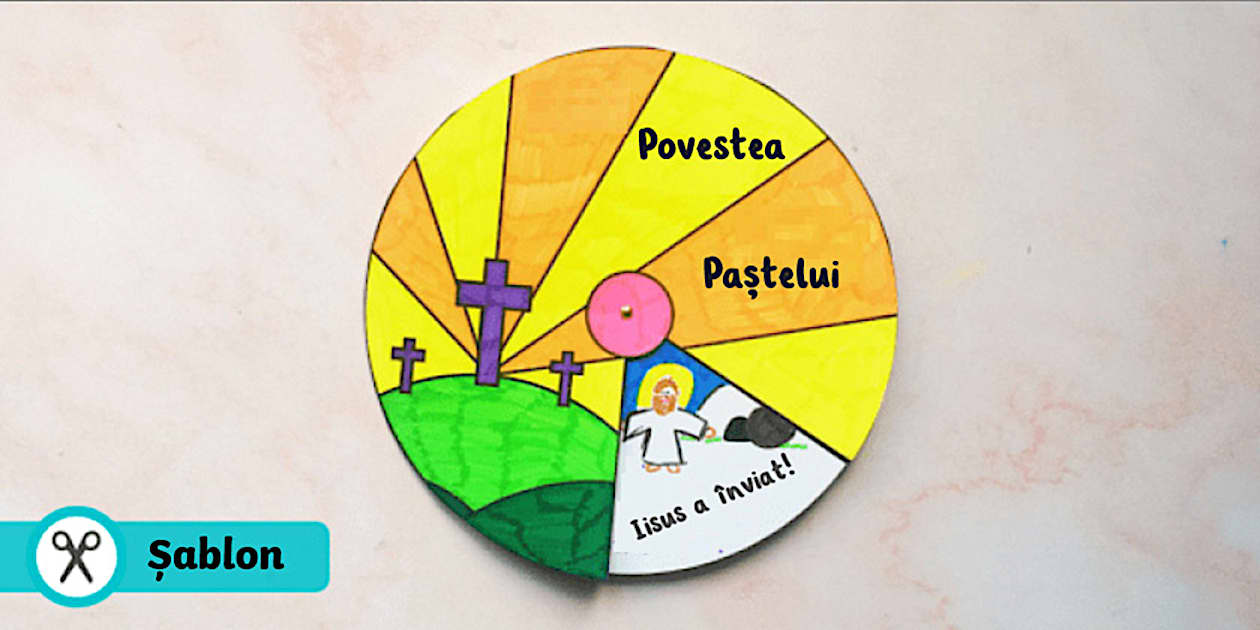 Ruleta cu povestea Paștelui – Fișă de activitate