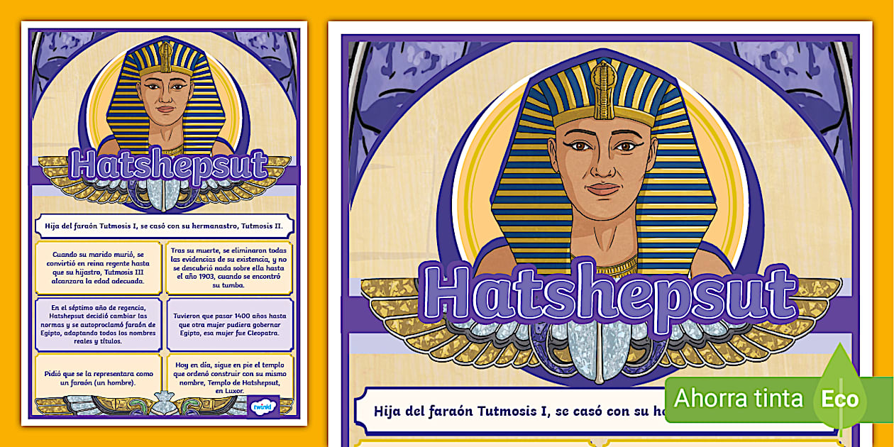 Póster informativo: Hatshepsut (teacher made) - Twinkl