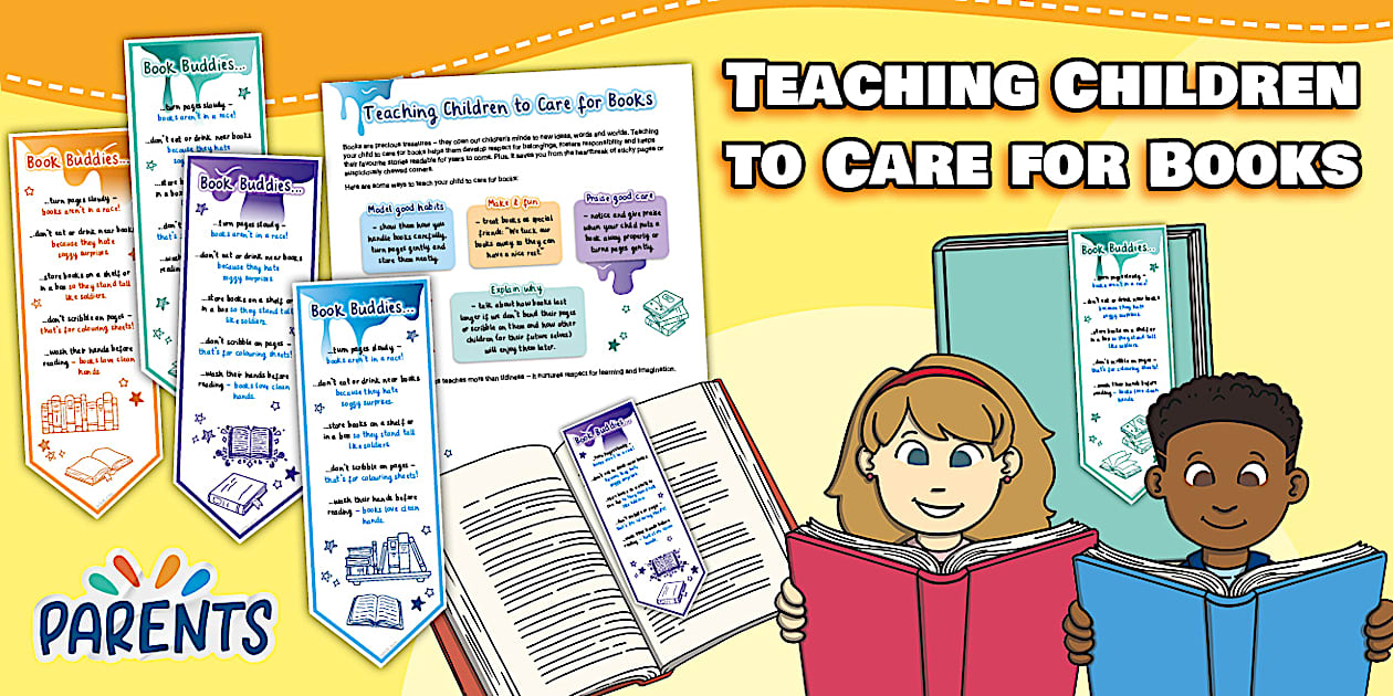 Caring For Books Information Sheet and Activity - Twinkl