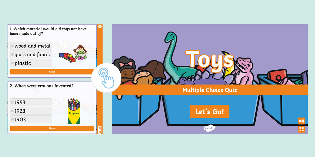 Toys Interactive Quiz - Twinkl - KS1 Topics (teacher made)