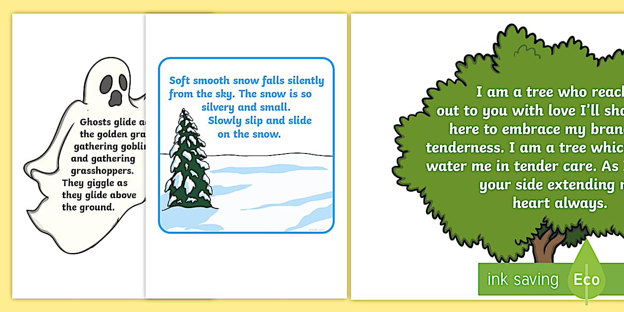 Shape Poem Templates - KS1 - English Resources - Twinkl