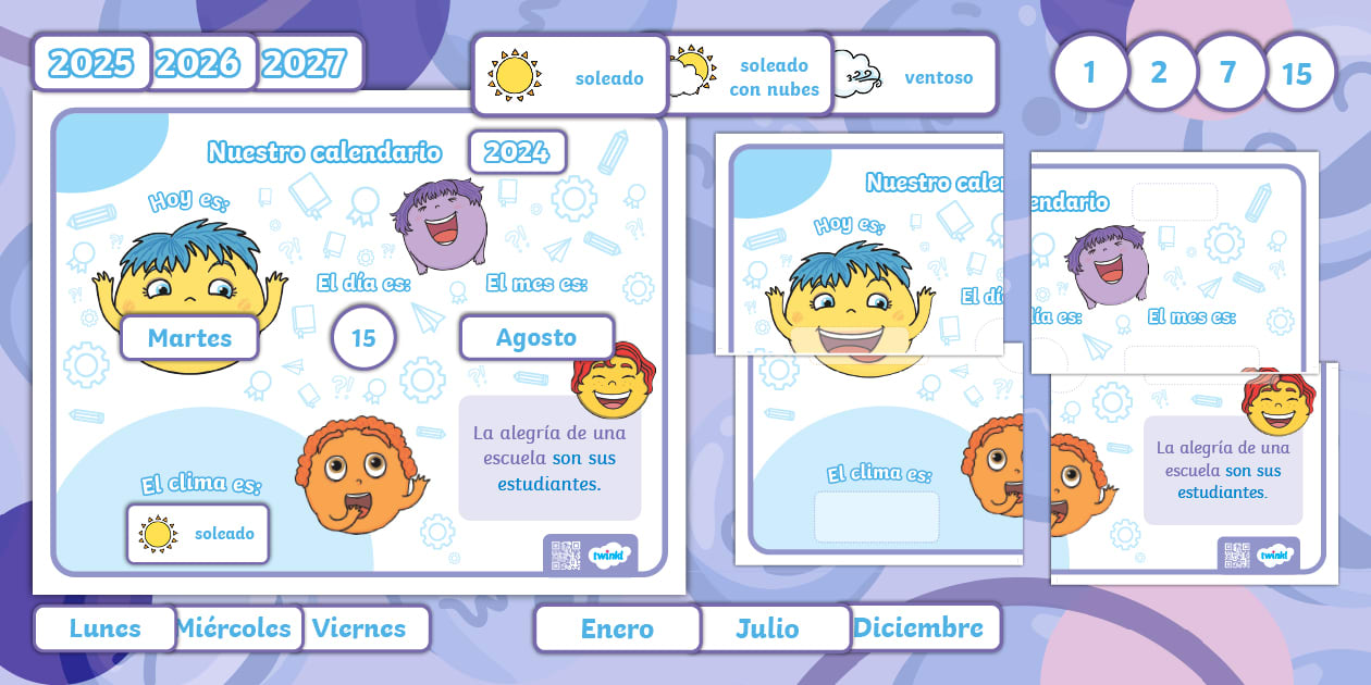 Regreso a clases - calendario (Teacher-Made) - Twinkl