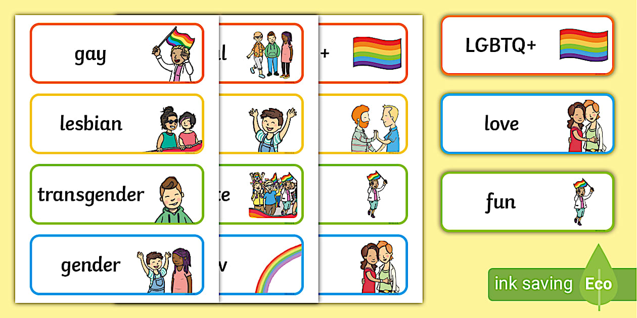 Pride Words and Word Cards | Inclusion | Twinkl - Twinkl
