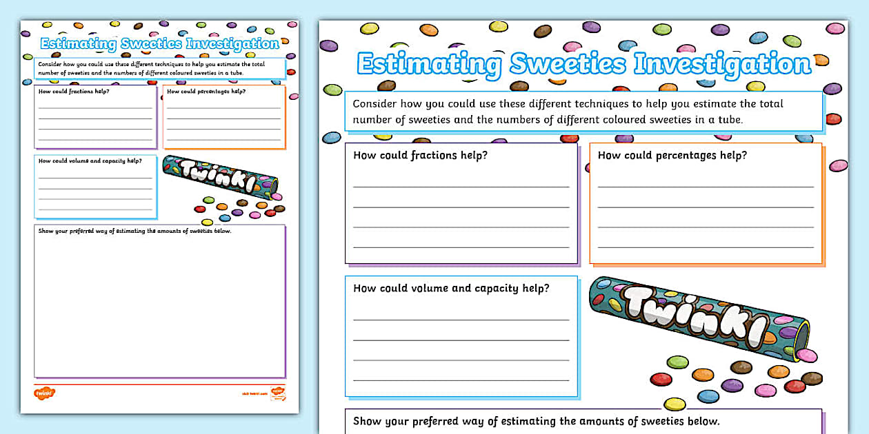 👉 Sweetie Investigation Worksheet - Twinkl