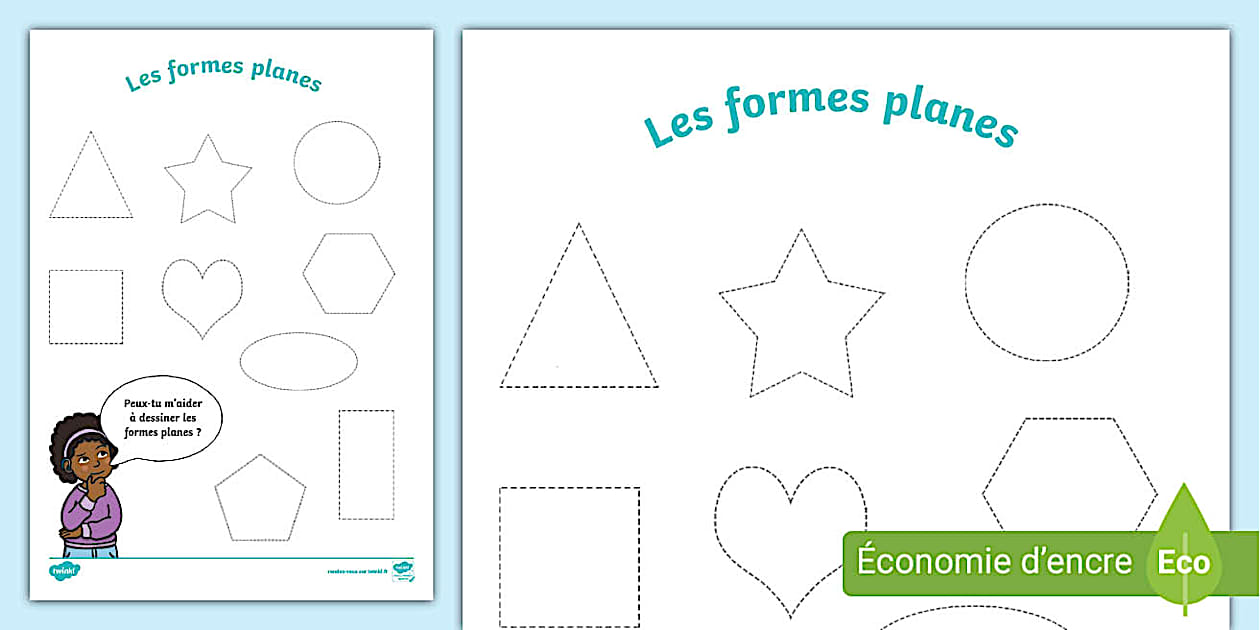 Dessiner des formes planes en maternelle et CP - Twinkl