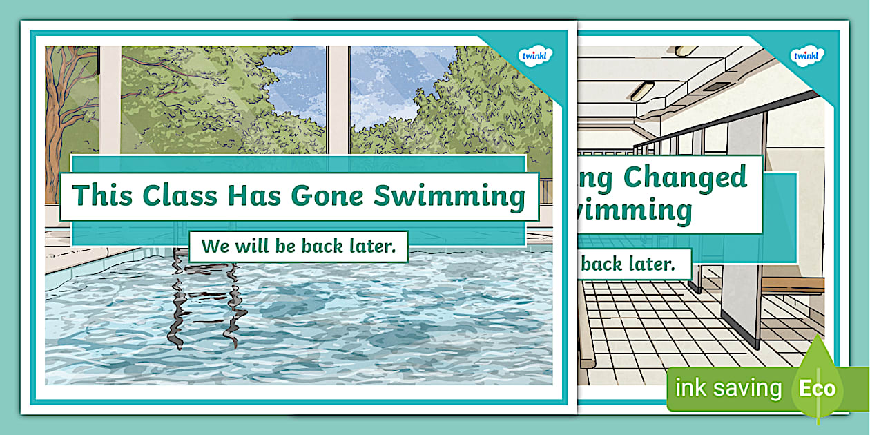 Class Swimming Sign Display Posters - Swimming Posters