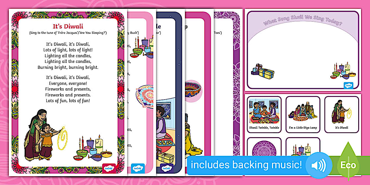 Diwali Songs and Rhymes for School - Primary Resources