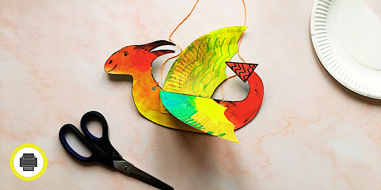 Paper Plate Dragon Craft - Chinese New Year Activities