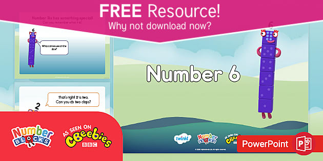 FREE Numberblocks: Number 6 PowerPoint (teacher made)
