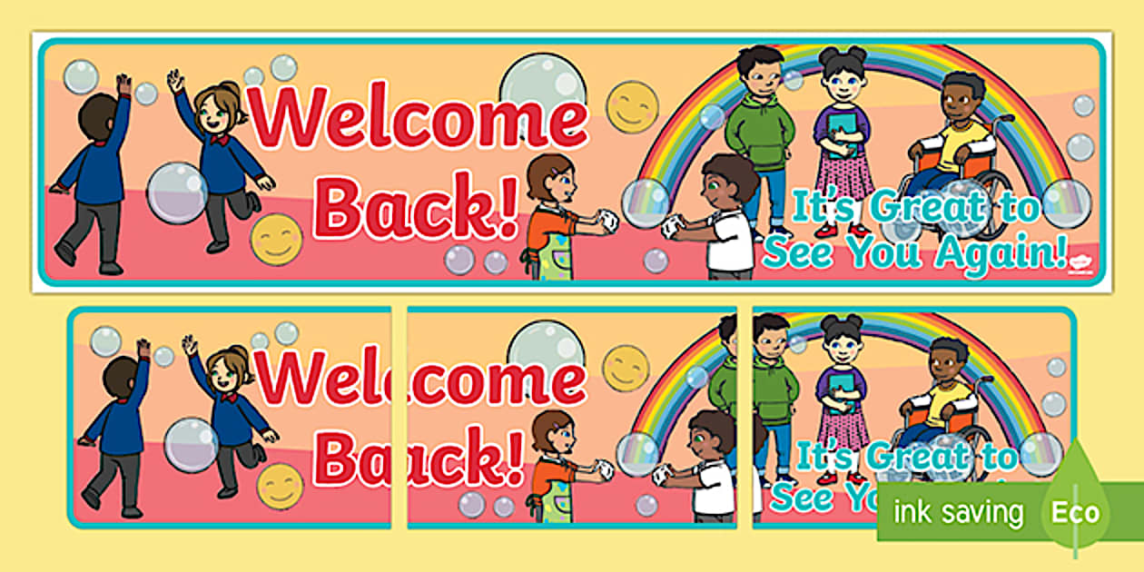 Back to School Sign | Printable Banner | Twinkl Resources
