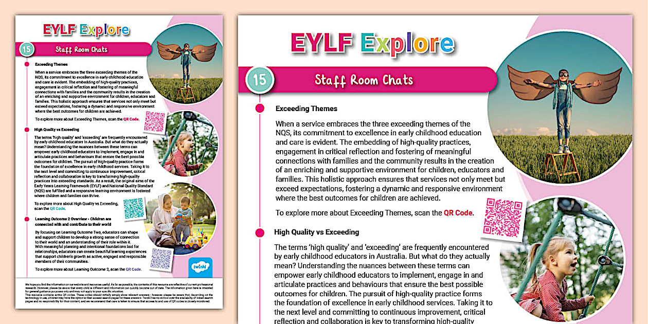 EYLF Explore Vol 15 (teacher made) - Twinkl