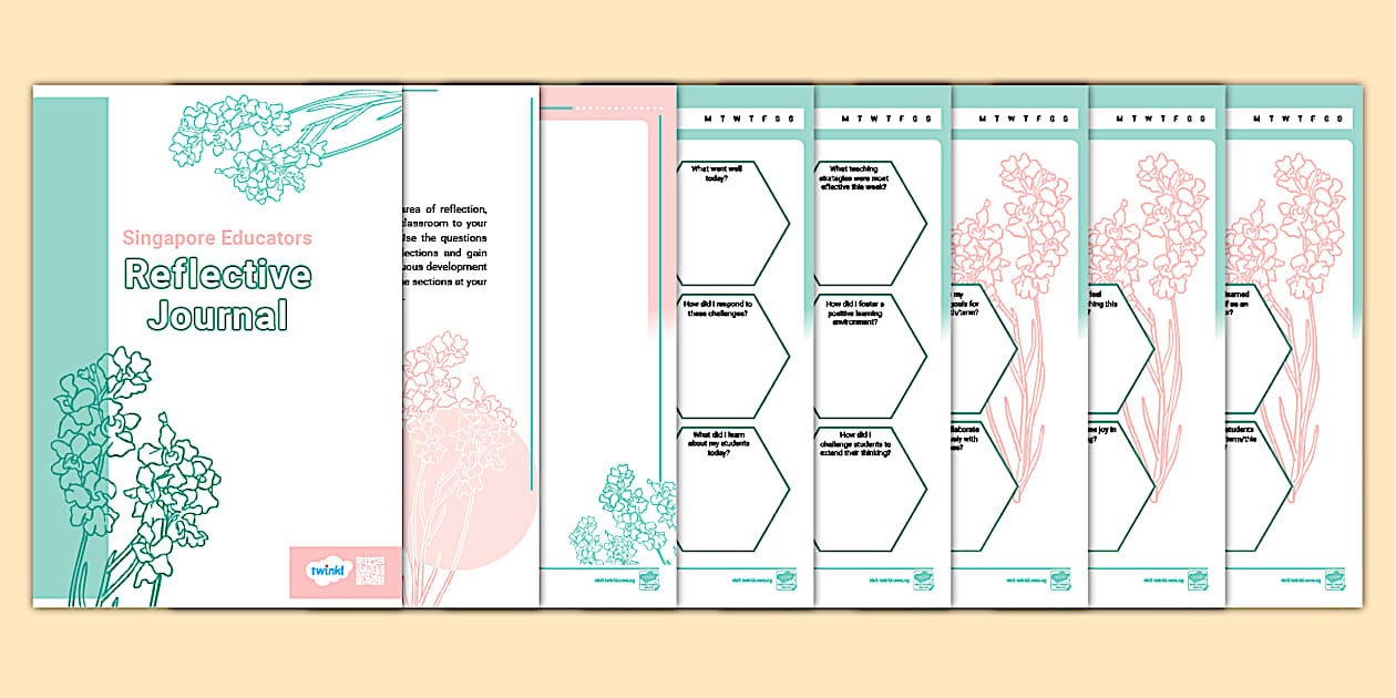 Teachers Journal, Educators Journal, Self care, Reflective teaching