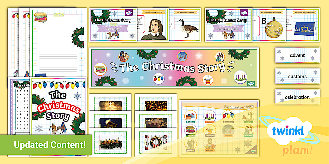 Jesus Christmas Story | Christmas Story Pictures - Twinkl