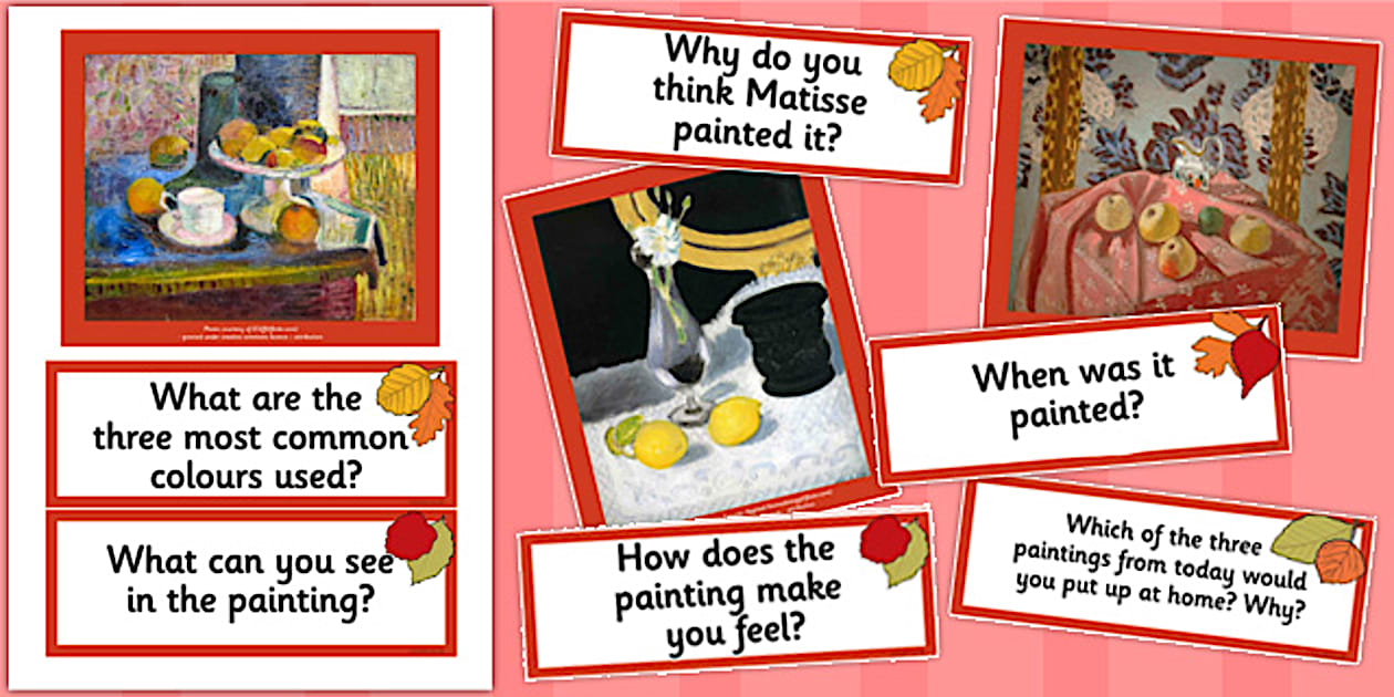 Matisse Paintings Photopack and Prompt Questions - Twinkl