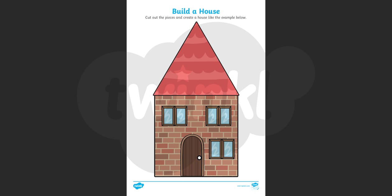 house using geometric shape