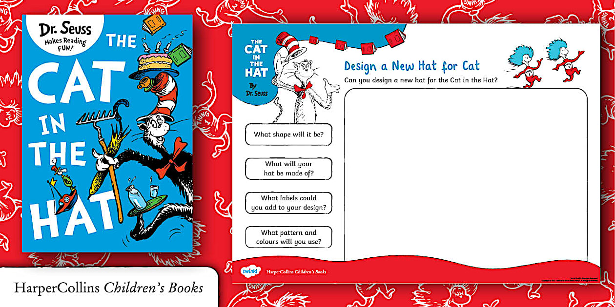 FREE! - The Cat in the Hat: Design a New Hat for Cat Activity