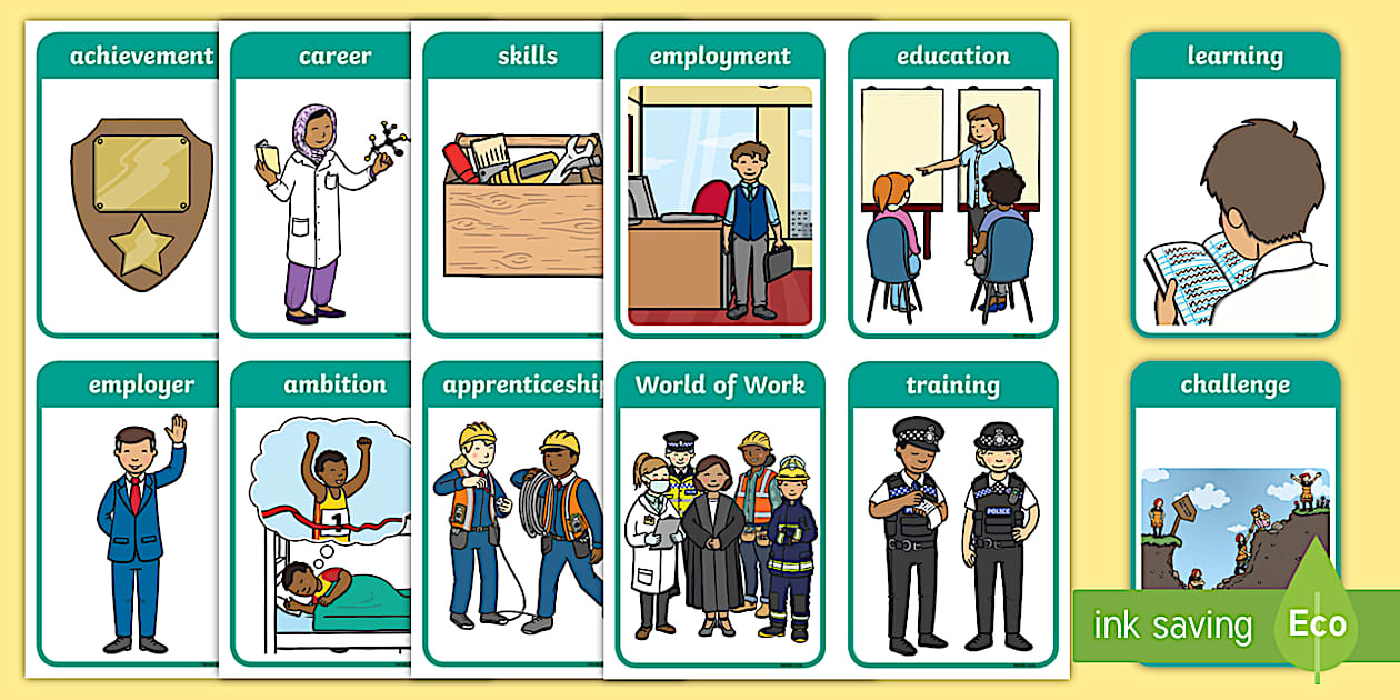 Developing the Young Workforce Flashcards (teacher made)