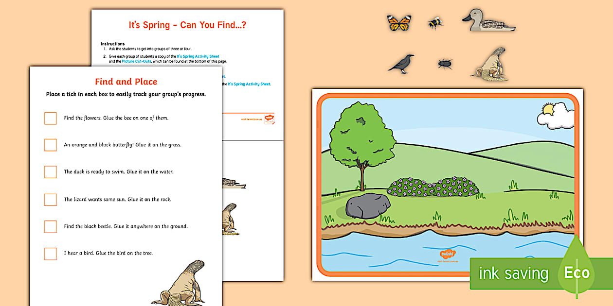 It's Spring Can You Find...? Poster and Prompt Card Pack