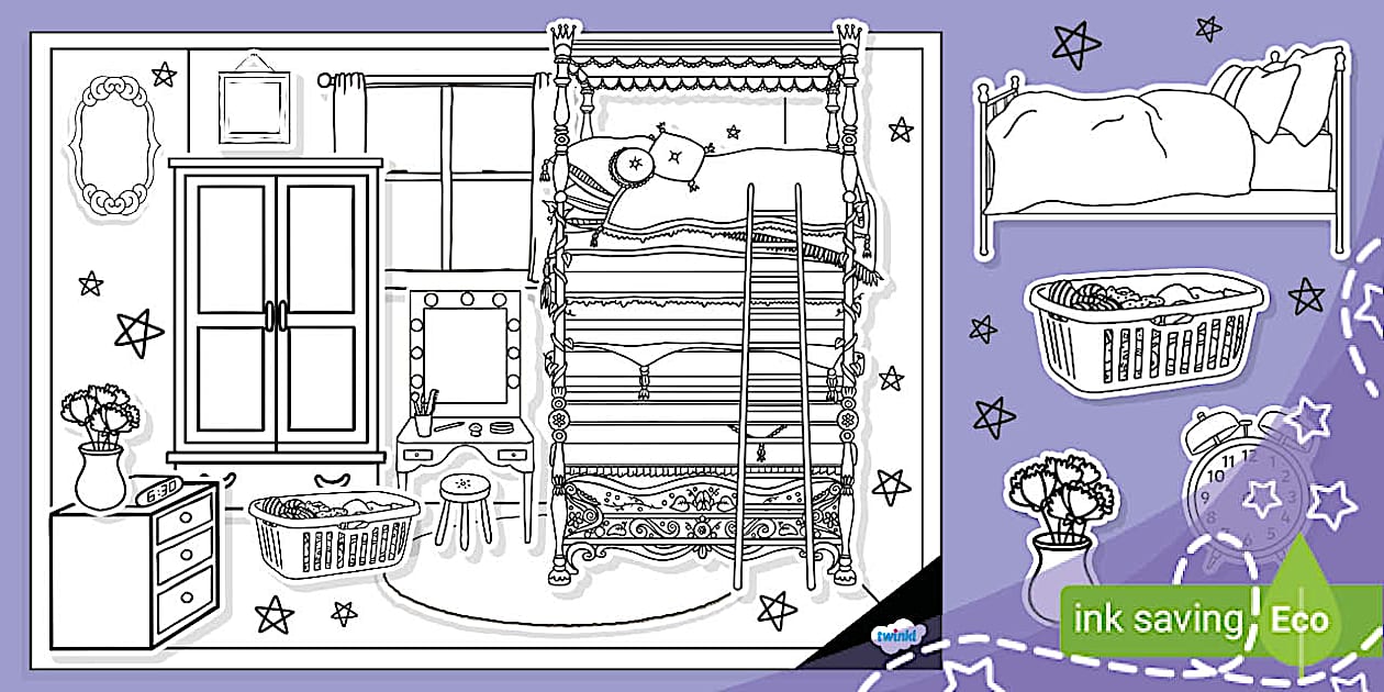Colour, Cut and Stick: Design a Bedroom (Ages 5 - 7)