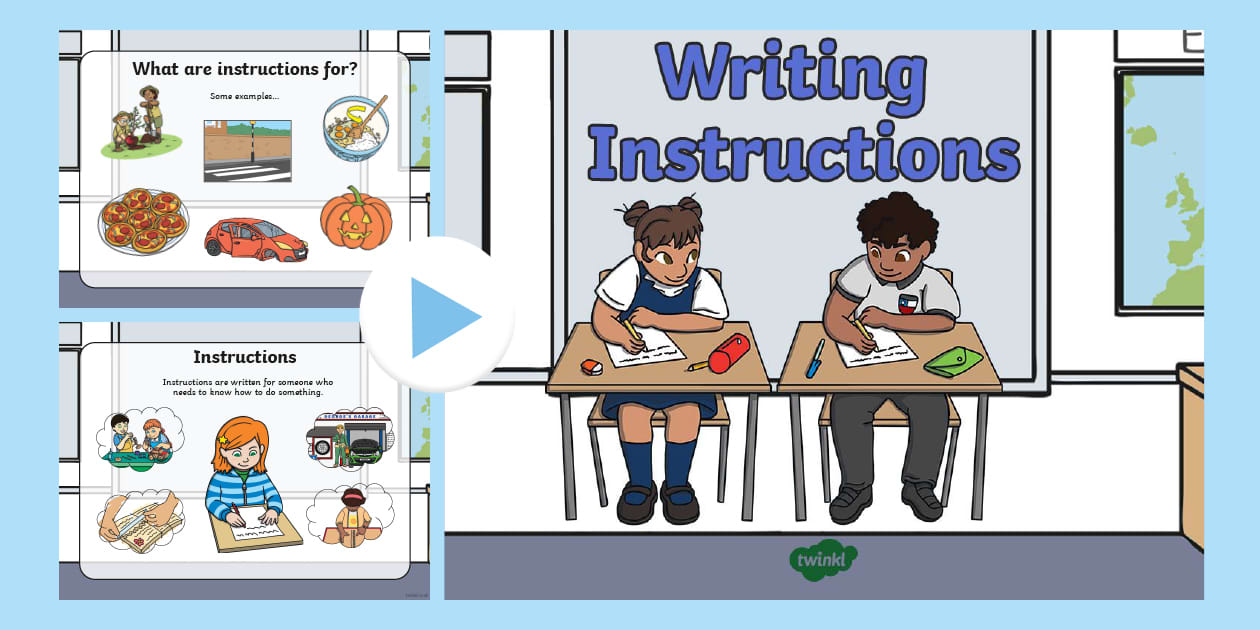 Writing Instructions | KS1 PowerPoint