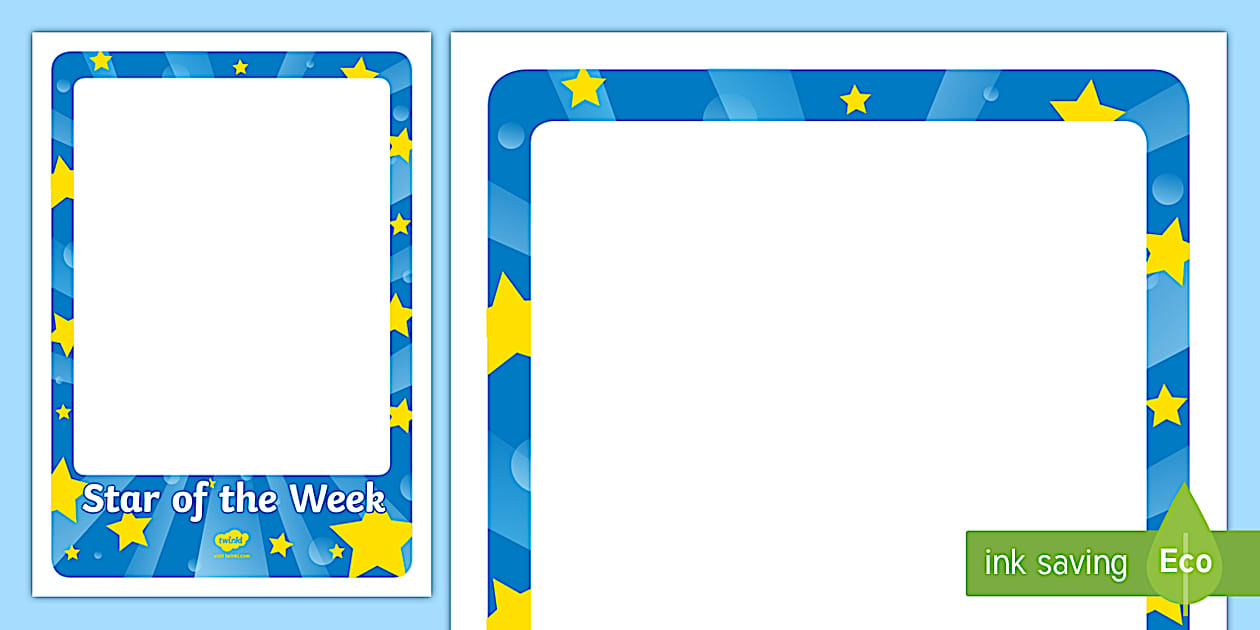Cursive Star of the Week Frame (teacher made) - Twinkl