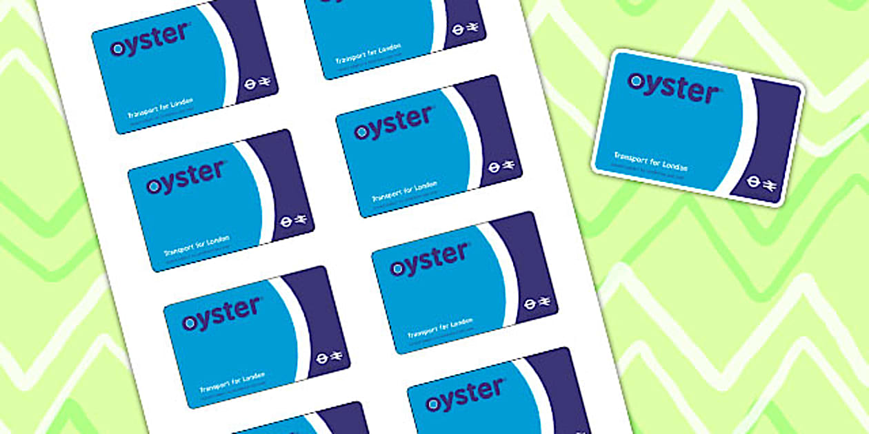 Editable Train Station Role Play Oyster Card (teacher made)