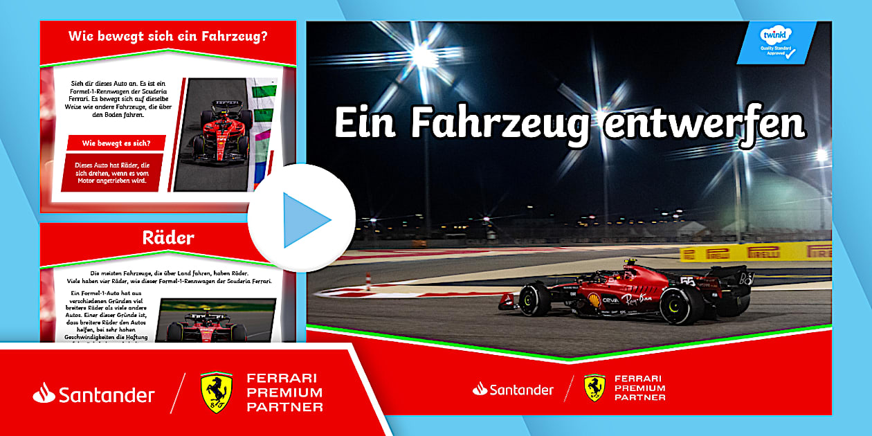 FREE! - Scuderia Ferrari F1: Ein Fahrzeug entwerfen - PowerPoint ...