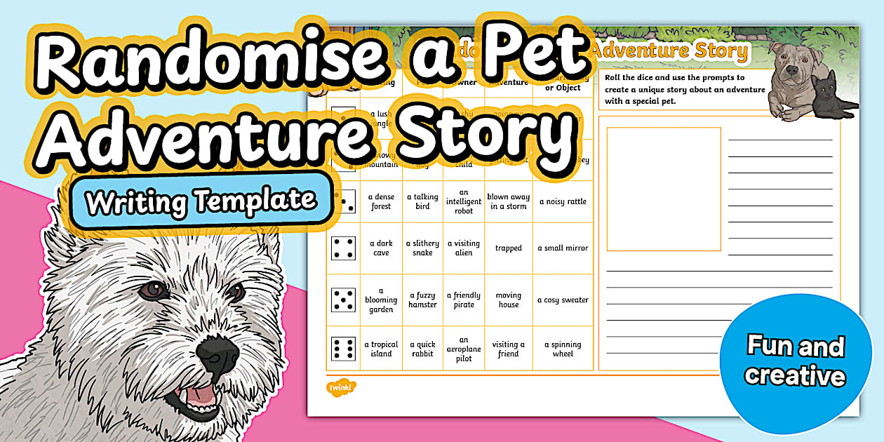 Randomise a Favourite Pet Writing Template