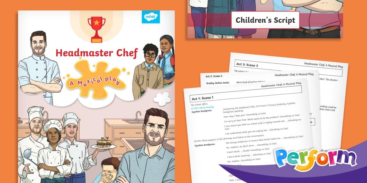 👉 Headmaster Chef - Children's Script (teacher made)