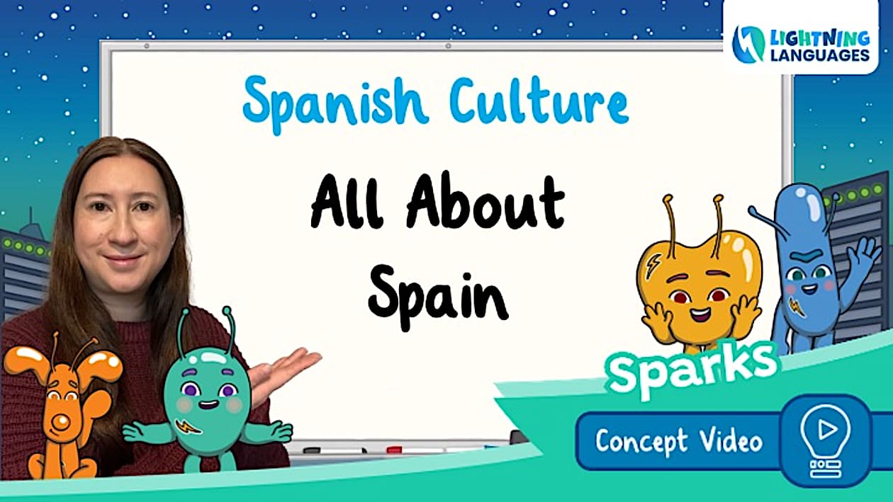 👉 Lightning Languages | Spanish | Sparks | All About Spain Culture Concept