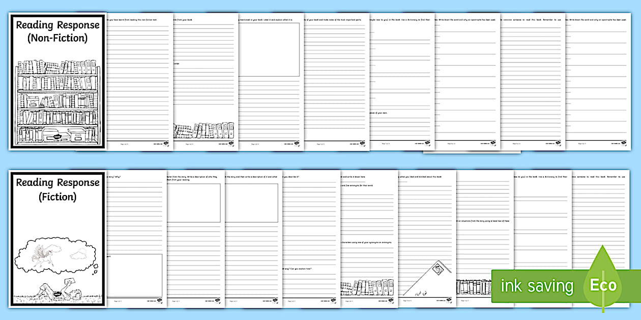 Reading Book Response Activity Booklet - Reading Book Response Activity