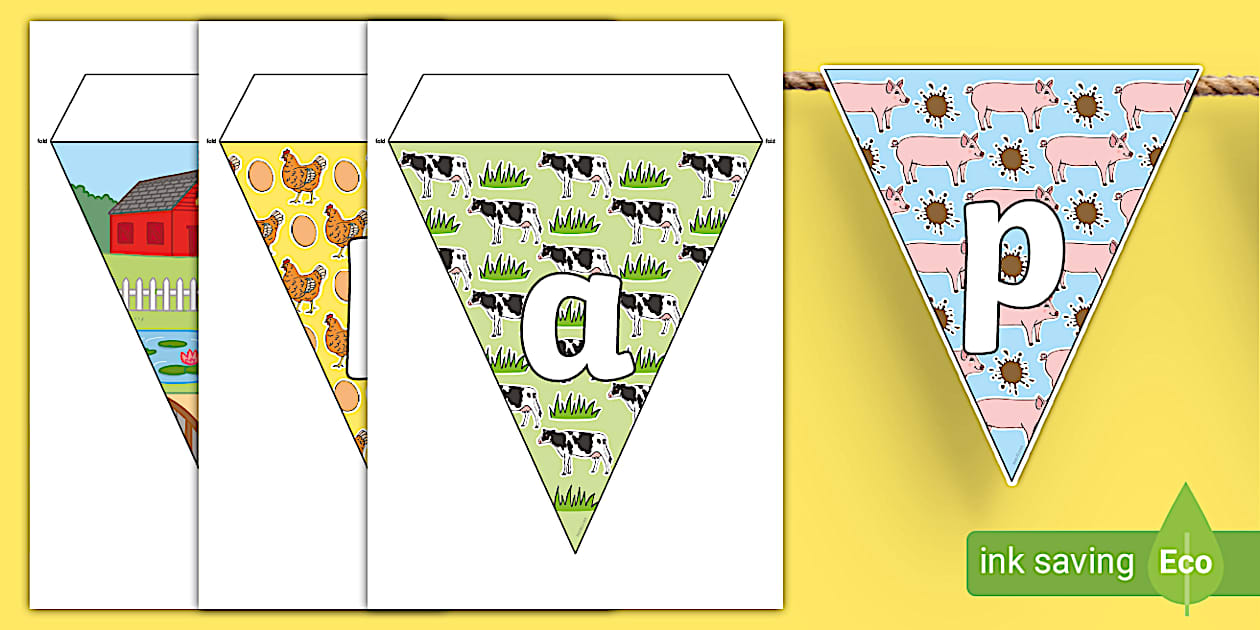 Farm-Themed Birthday Bunting - Birthdays - Twinkl - KS1