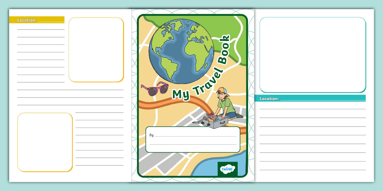 My Travel Book Writing Frame (teacher made) - Twinkl