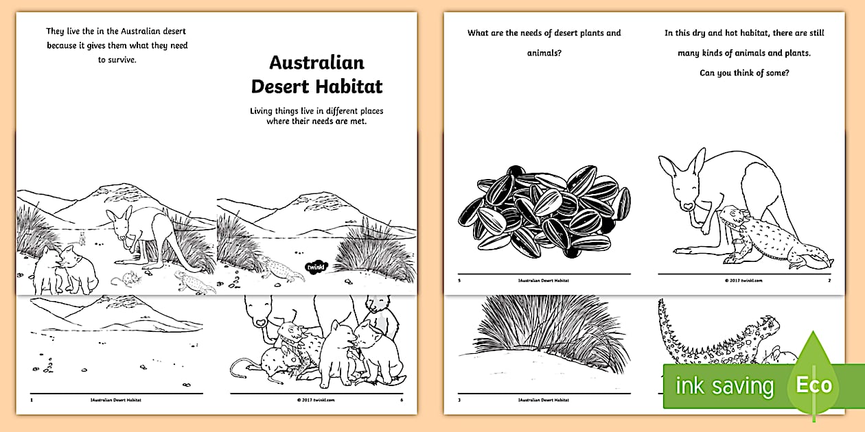 TAS Australian Desert Habitat Booklet (professor feito)