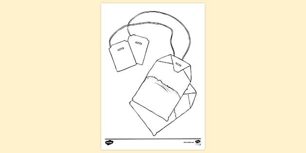 Tea Bags Colouring | Colouring Sheets (teacher made)