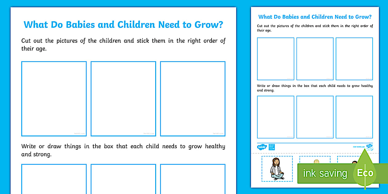 The Needs Of A Baby Kids’ Activity Sheet - Parents