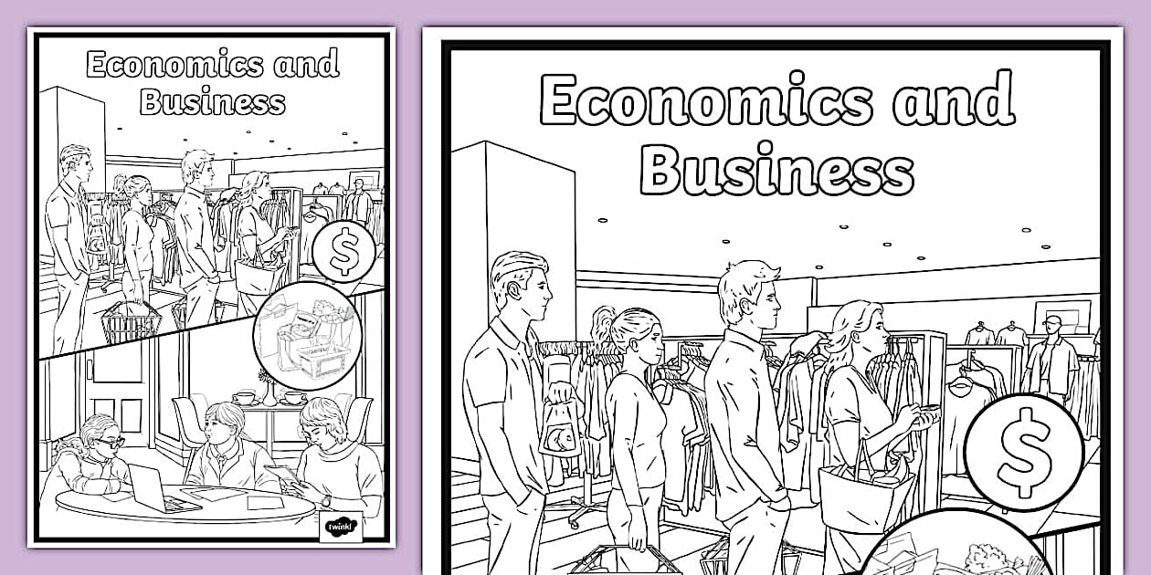 Economics and Business Title Page (teacher made) - Twinkl