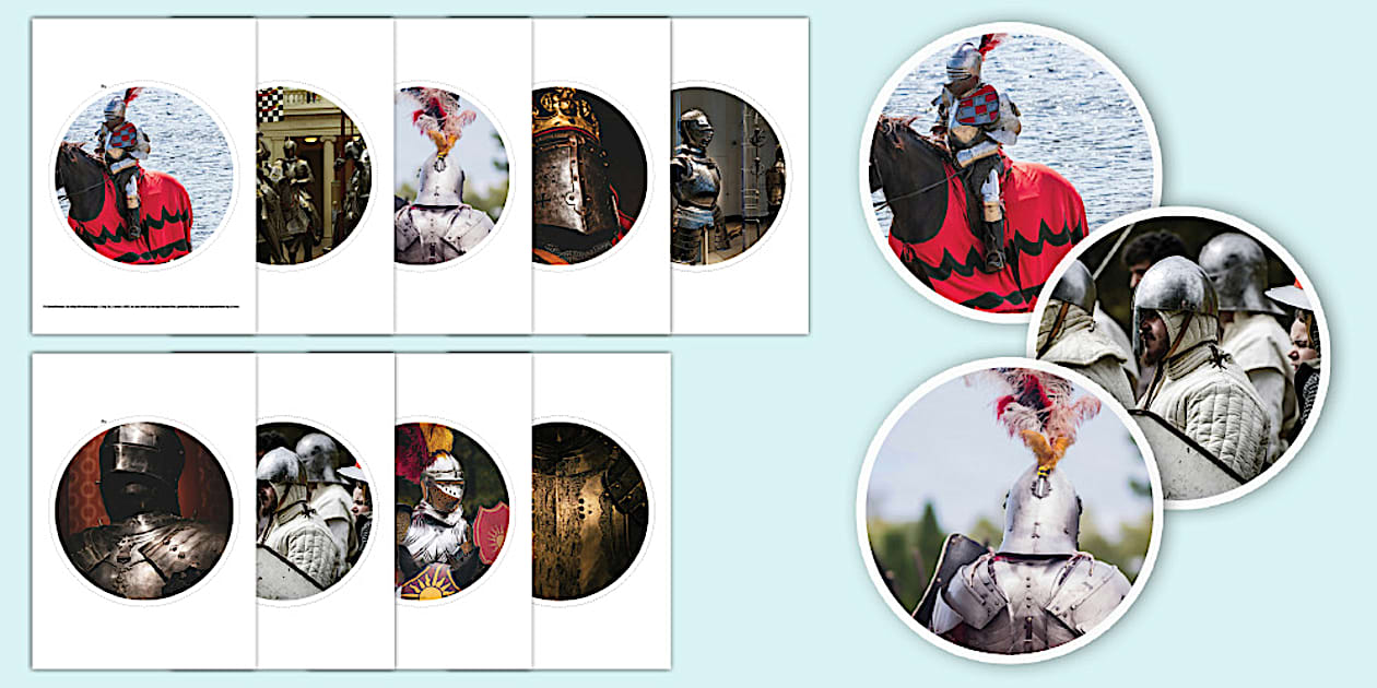 Knights Circle Display Photo Cut-Outs (Teacher-Made)