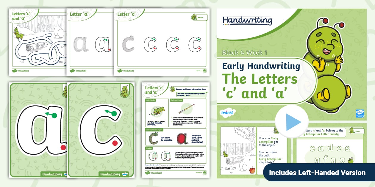 Early Handwriting Block 4 Week 1