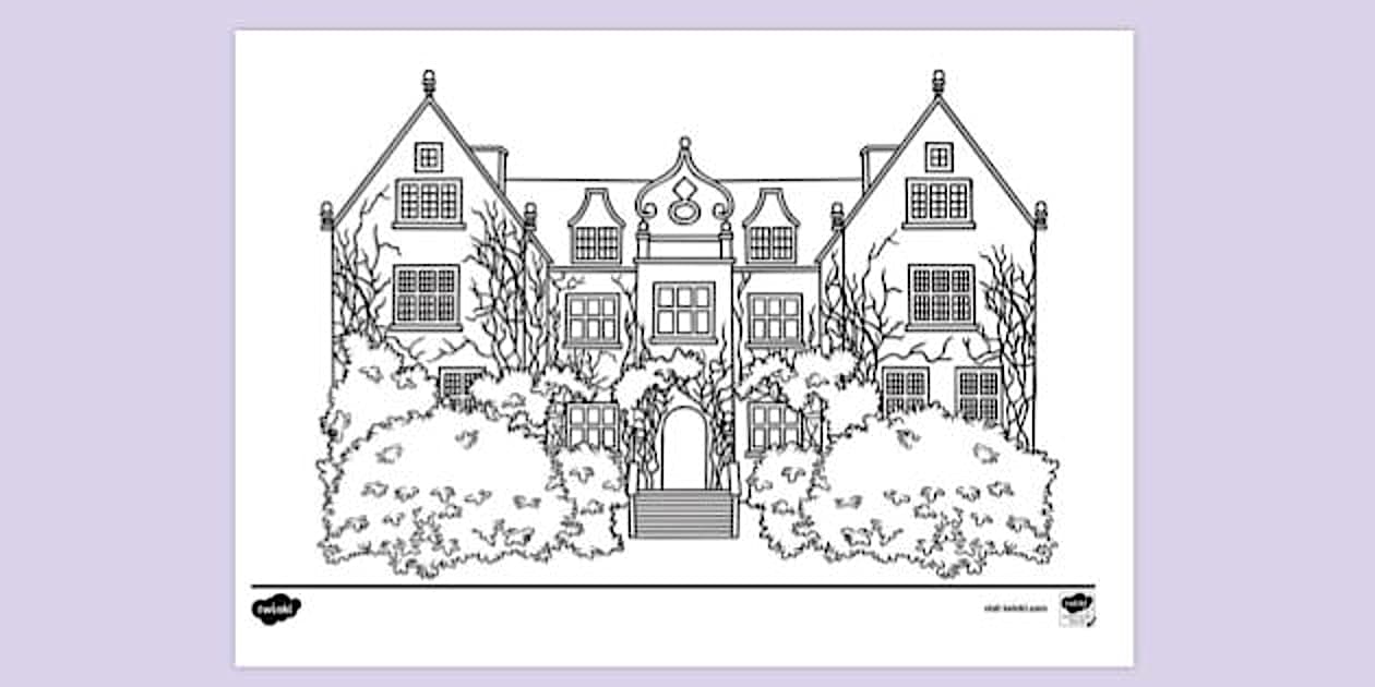 Eel Marsh House Colouring | Colouring Sheets